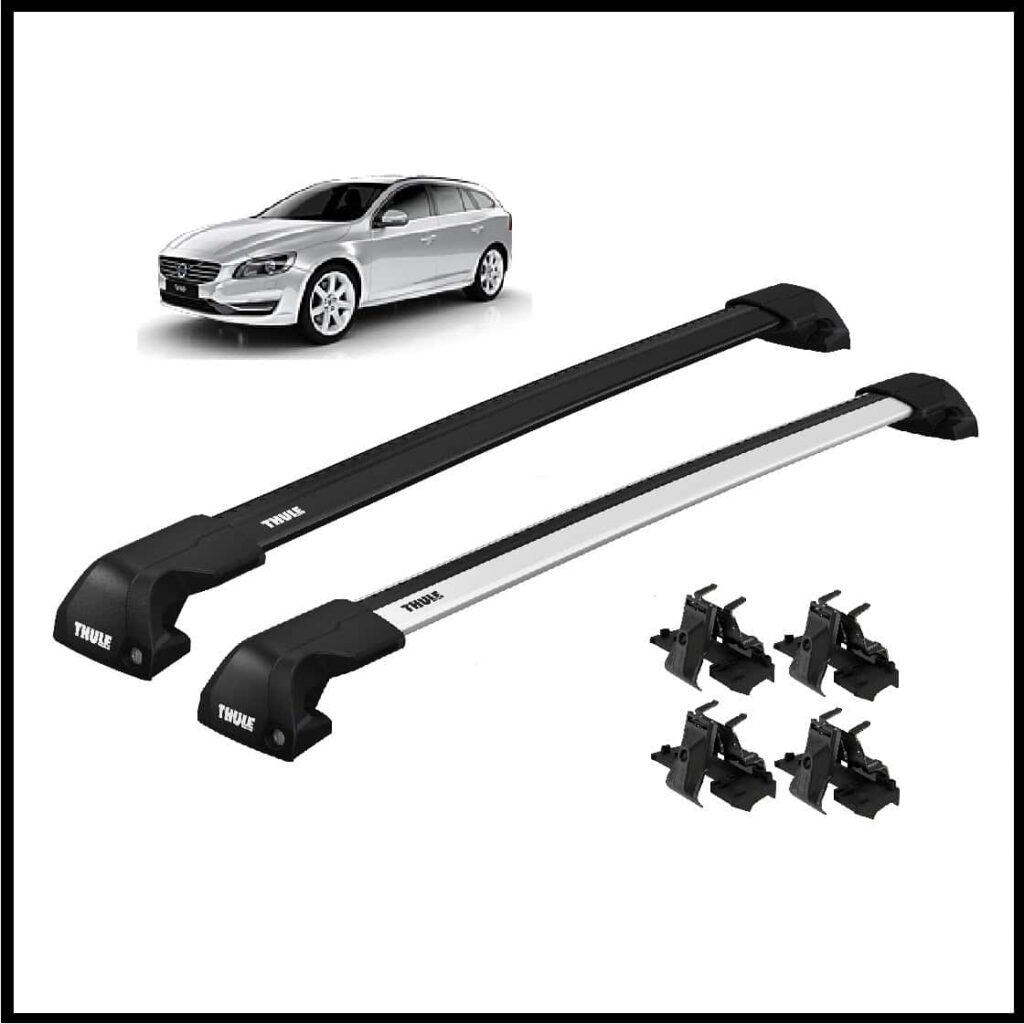 Wingbar Edge Volvo V60 Kombi 2010 - 2018 mit Reling THULE